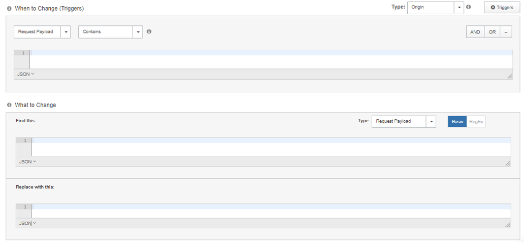 Request Payload Variation