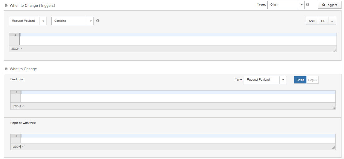 Request Payload Variation